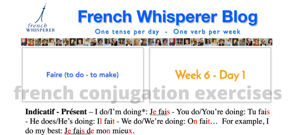 293 life-changing french conjugation exercises - Week6 - Day1 - French ...