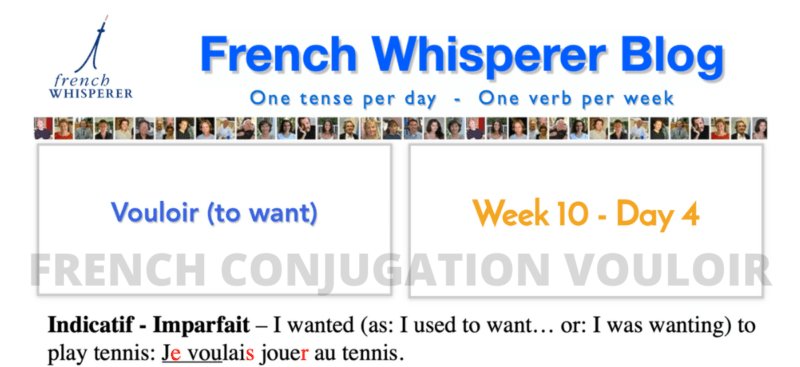 french conjugation vouloir - 41 life-changing weeks - Week10 - Day4 ...