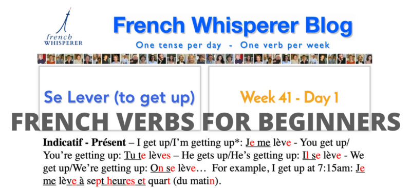 French verbs for beginners - 41 life-changing weeks - Week41 - Day1 ...