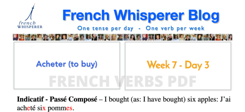 French verbs pdf - 41 life-changing weeks - Week7 - Day3 - French Whisperer