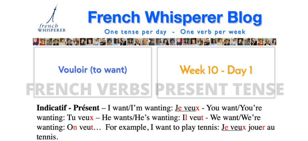 French verbs present tense - 41 life-changing weeks - Week10 - Day1 ...