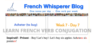 Learn French verb conjugation - 41 life-changing weeks - Week7 - Day7 ...