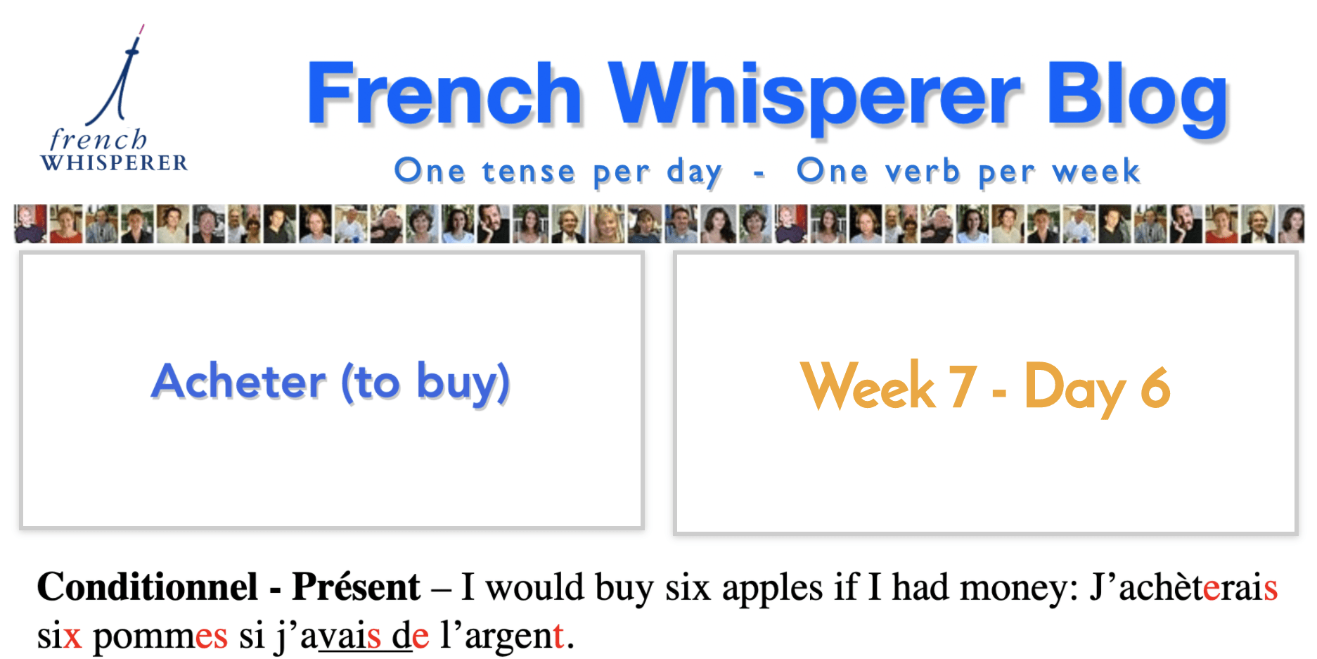 French verb drills - 41 life-changing weeks - Week7 - Day6 - French ...