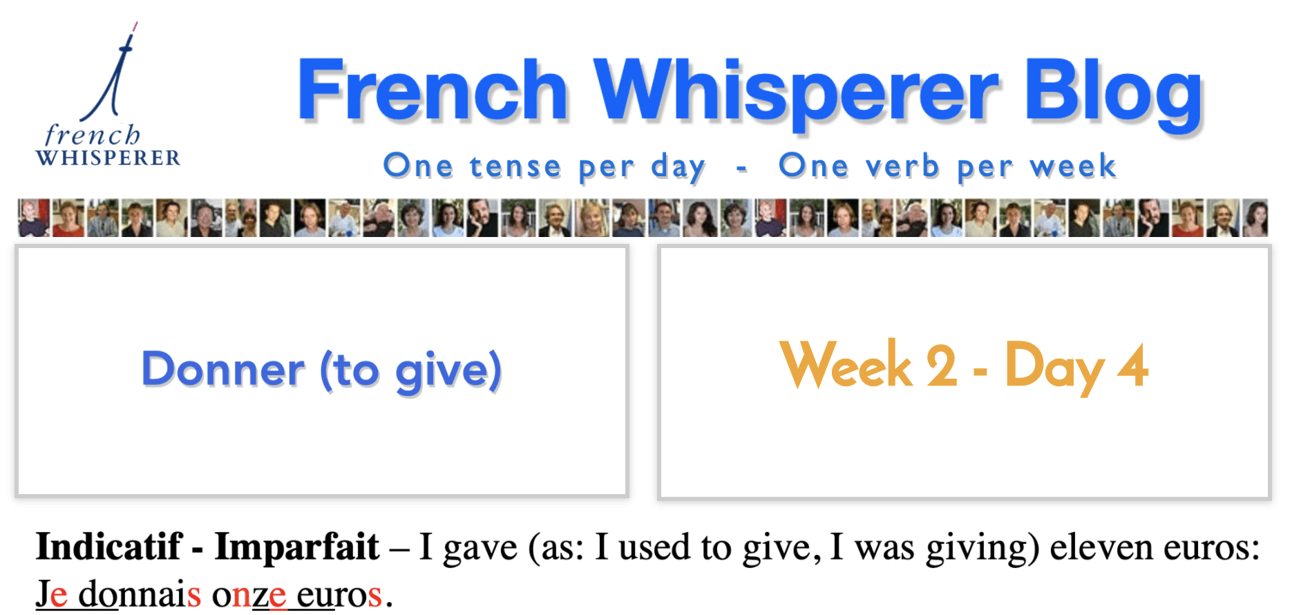 French verbs in past tense - 41 life-changing weeks - Week2 - Day4 ...