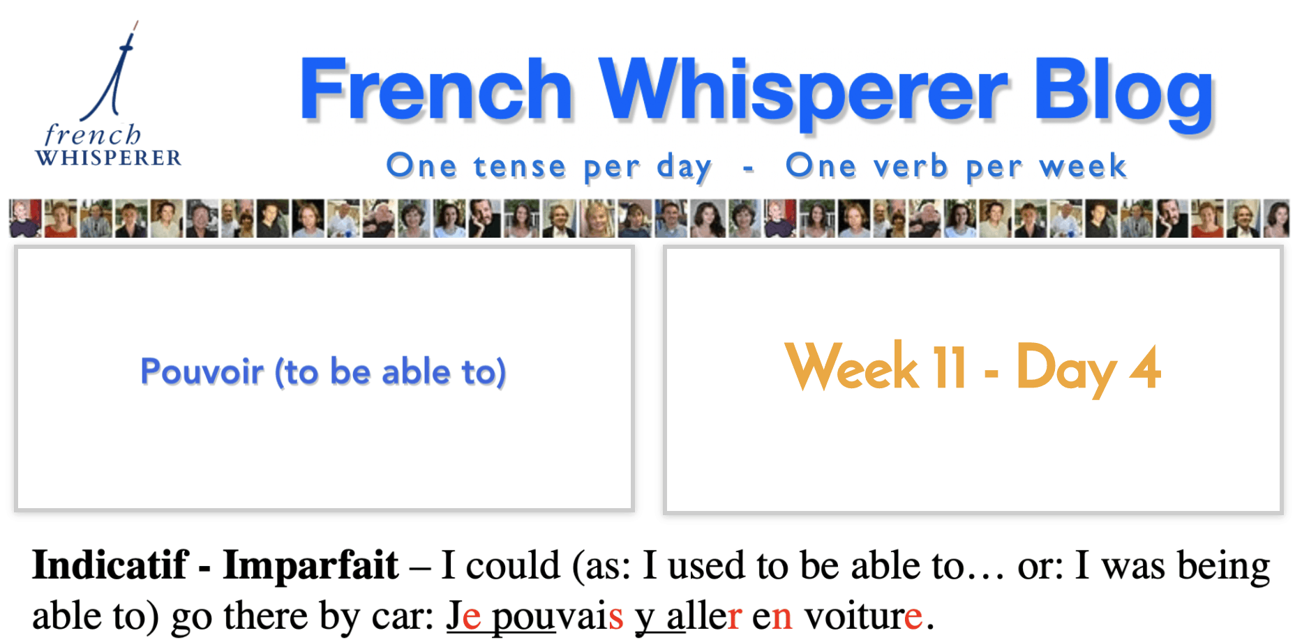 french verbs imparfait - #1 life-changing week - Week11 - Day4 - French ...