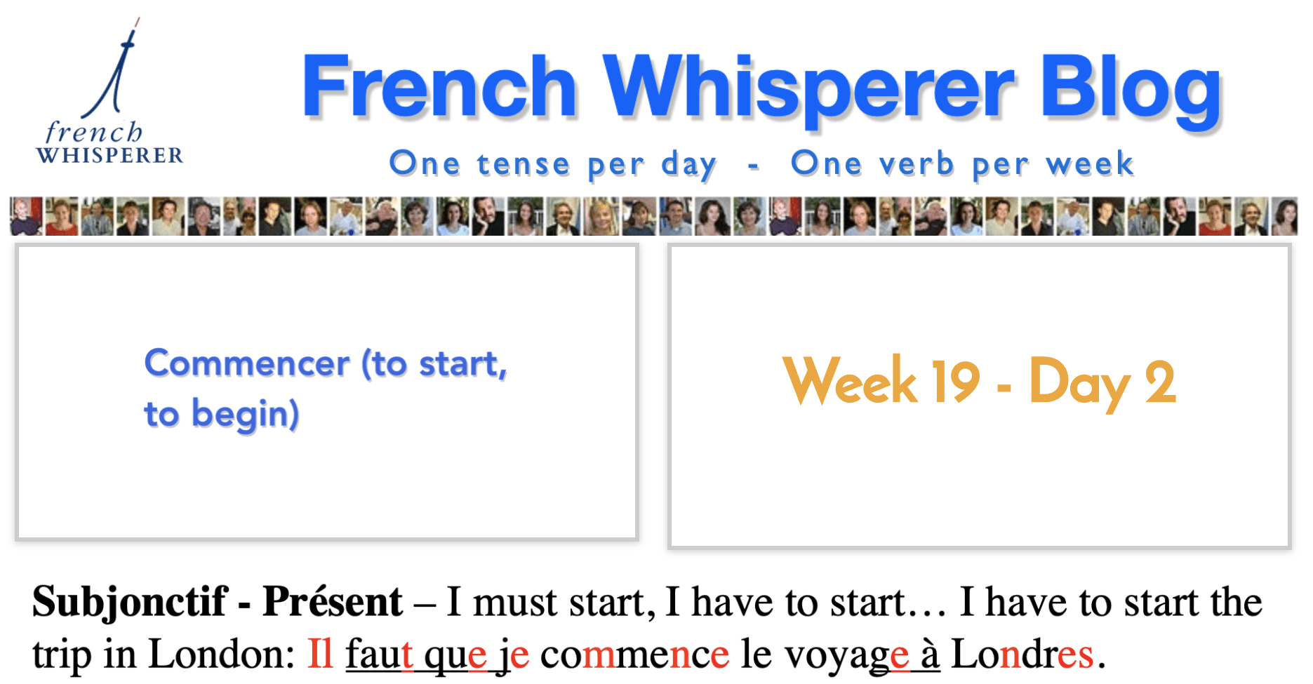 french verbs practice - 41 life-changing weeks - Week19 - Day2 - French ...