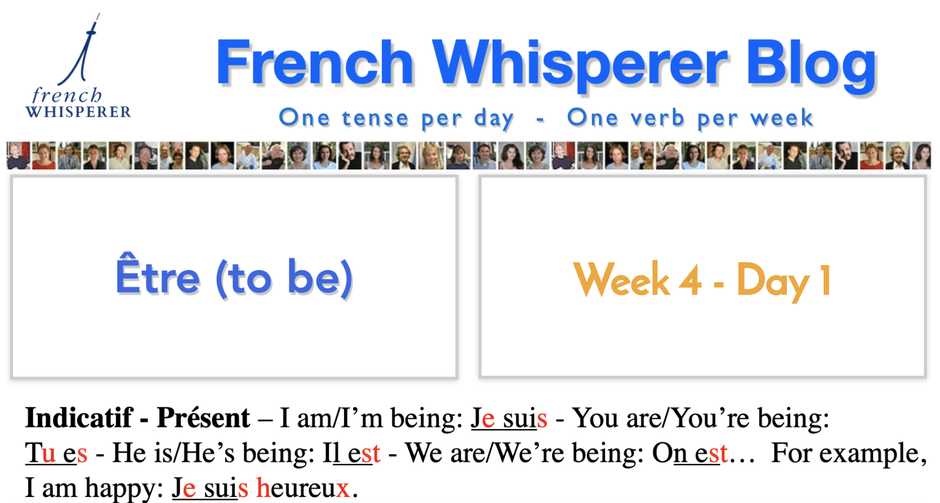 i am french conjugation - 41 life-changing weeks - Week4 - Day1 ...