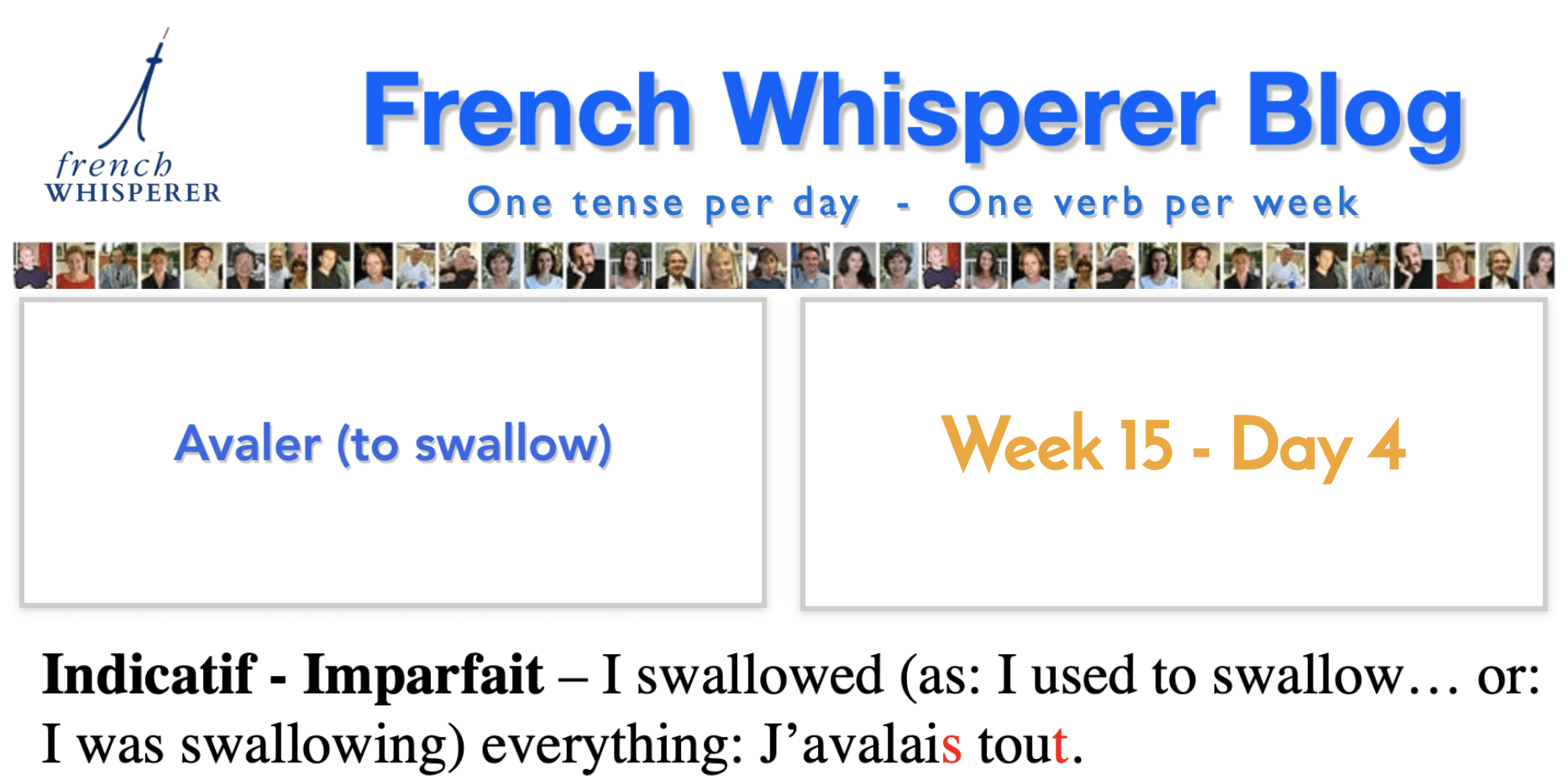 Learn french daily - 41 life-changing weeks - Week15 - Day4 - French ...